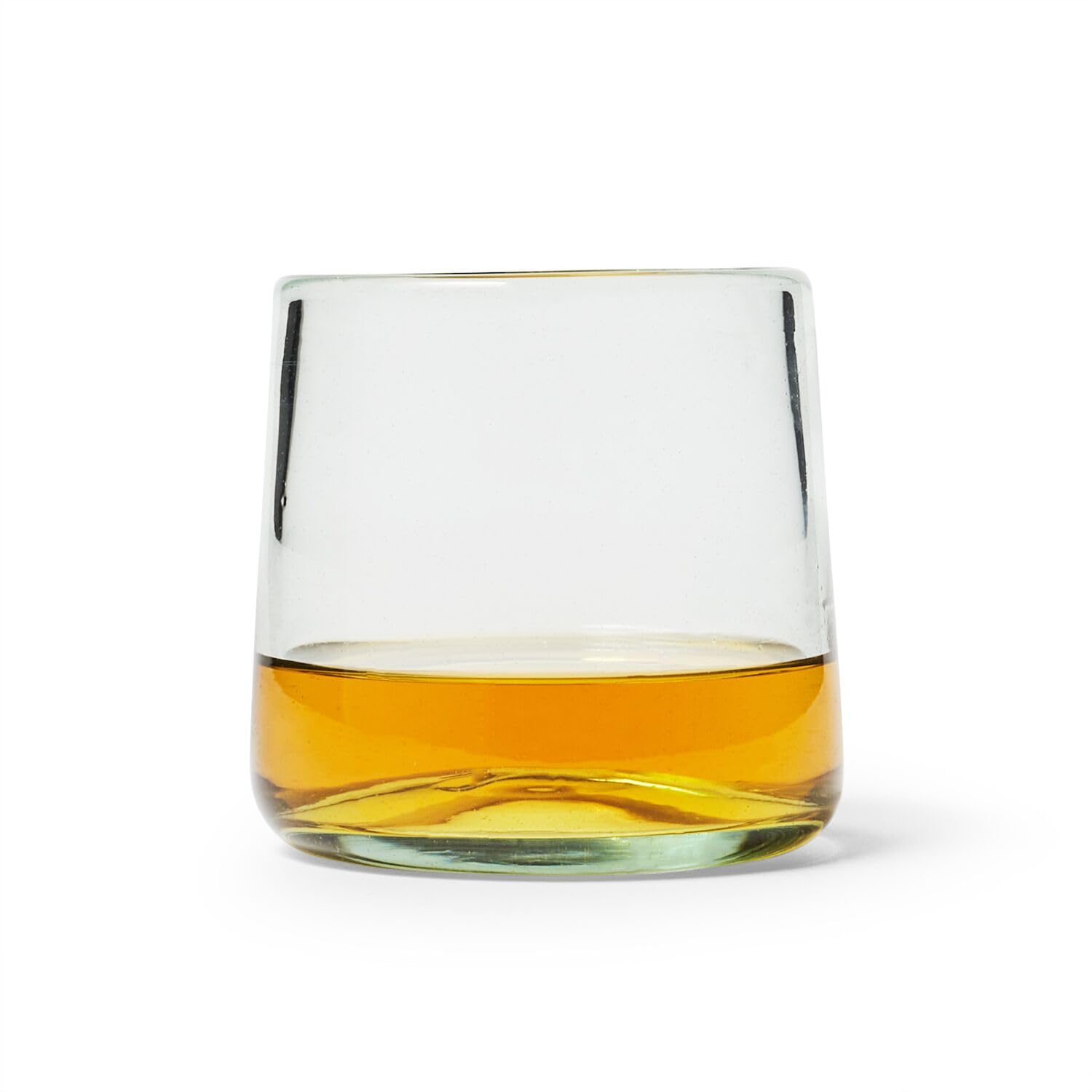 Sur La Table Recycled Green Double Old Fashioned Glass, Clear