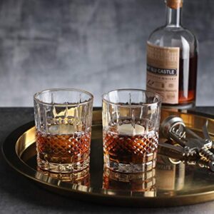 WHOLE HOUSEWARES Double Old-Fashioned Drinking Glasses - Whisky Glasses - Tumblers Set of 6 (9OZ)