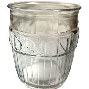 Set of 4 Circleware Clear Glass 14 oz Embossed Drink Glasses (Set of 4)