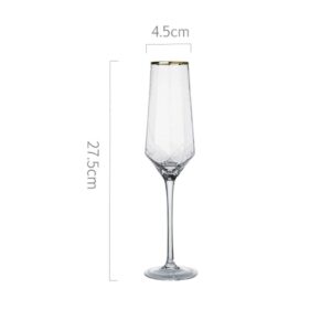 BESTOYARD Glassware Champagne Goblets Martini Wine Glass Cups Elegant Flutes Cocktail Flute Mixing Goblet Cups Cocktail Highball Glasses for Wedding Anniversary 300ml Martini Tumbler