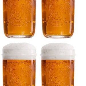 Beer Snob Barware Lagunitas Signature Mason Jar Glasses - Set of 4