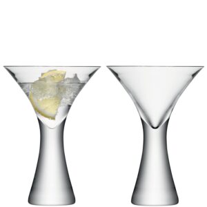 lsa international moya martini glass (2 pack), 10 fl. oz., clear