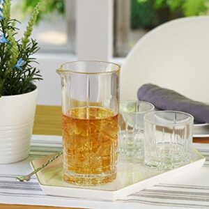 Spiegelau Perfect Mixing Glass - Large European Crystal Cocktail Glassware, Dishwasher Safe, 26.5 Oz - Set of 1