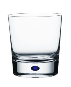 orrefors intermezzo double old fashioned drinkware, blue