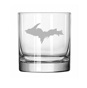 mip brand rocks whiskey old fashioned glass upper peninsula michigan