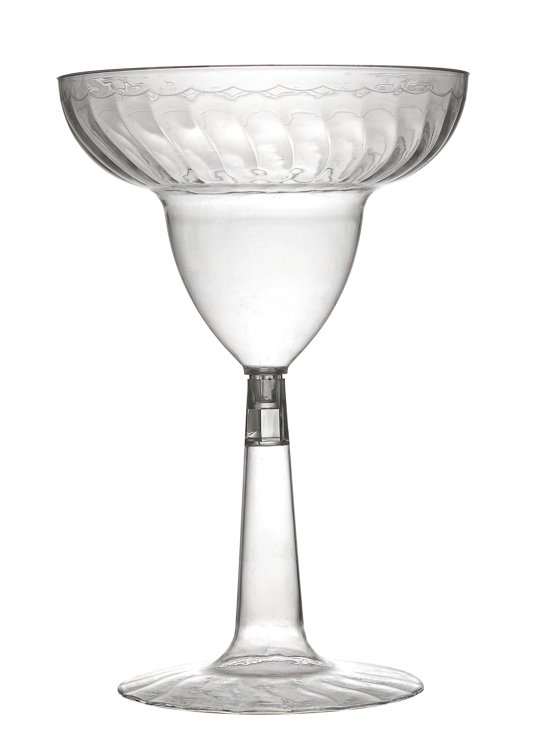 Fineline Settings 12-Piece Flairware2-Piece Margarita Glass, 12-Ounce, Clear