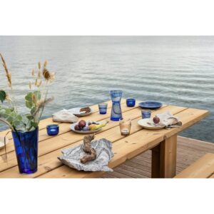 Iittala 1066653 Aino Aalto Highball Pair Set (2 Pieces), Ultramarine Blue