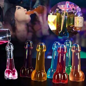 RESOYE 4 PCS Transparent Wine Glass Juice Cup, Creative Cocktail Glasses Cup Funny Cocktail Glass Novelty Drink Cup, High Boron Martini Cocktail Drink Cup for Bars, Hotels, Night Clubs