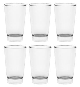 barski - european glass - hiball tumbler- 13.5 oz. - set of 6 highball glasses - made in europe