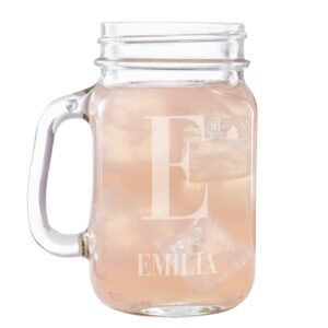 let's make memories personalized mason drinking jar - custom barware - weddings – entertaining