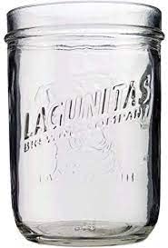 Beer Snob Barware Lagunitas Signature Mason Jar - 16 Ounce - Set of 4