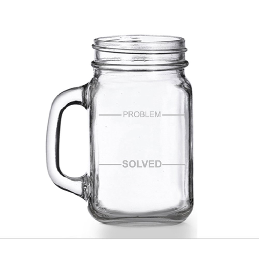 Problem - Solved Mason Jar Mug