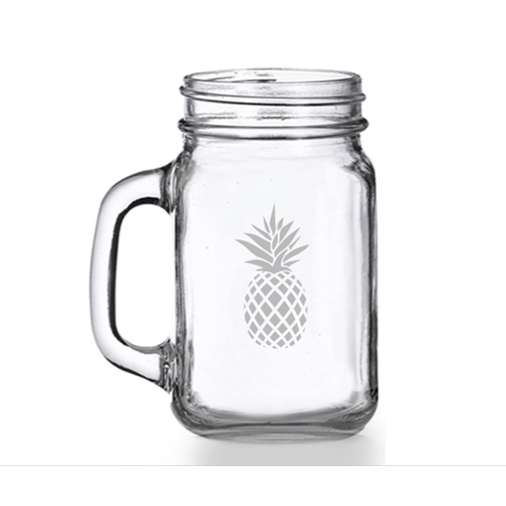 Pineapple Mason Mug Glass