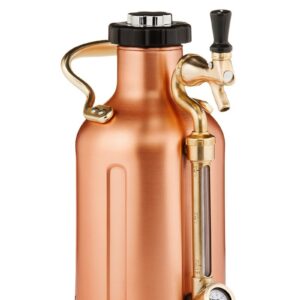 GrowlerWerks uKeg Carbonated Growler-Great Gift for Beer Lovers, 64 oz, Copper