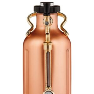 GrowlerWerks uKeg Carbonated Growler-Great Gift for Beer Lovers, 64 oz, Copper