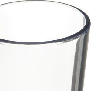 Carlisle FoodService Products Alibi Round Glass Clear Glass for Restaurants, Catering, Kitchens, Plastic, 16 Ounces, Clear