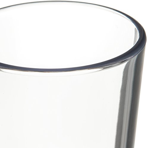 Carlisle FoodService Products Alibi Round Glass Clear Glass for Restaurants, Catering, Kitchens, Plastic, 16 Ounces, Clear