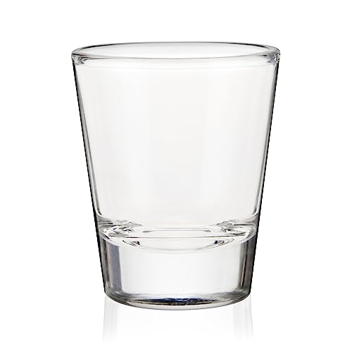 True Classic Shot Glass, Plain Shot Glasses Perfect for Tequila and Whiskey, Reusable Measuring Shot Glass, Set of 1, 1.5 oz.