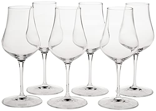 Luigi Bormioli Vinoteque 5.75 Ounce Snifter Glasses, Set Of 6, Crystal SON-hyx Glass, For Cognac, Brandy, And More, Made In Italy.