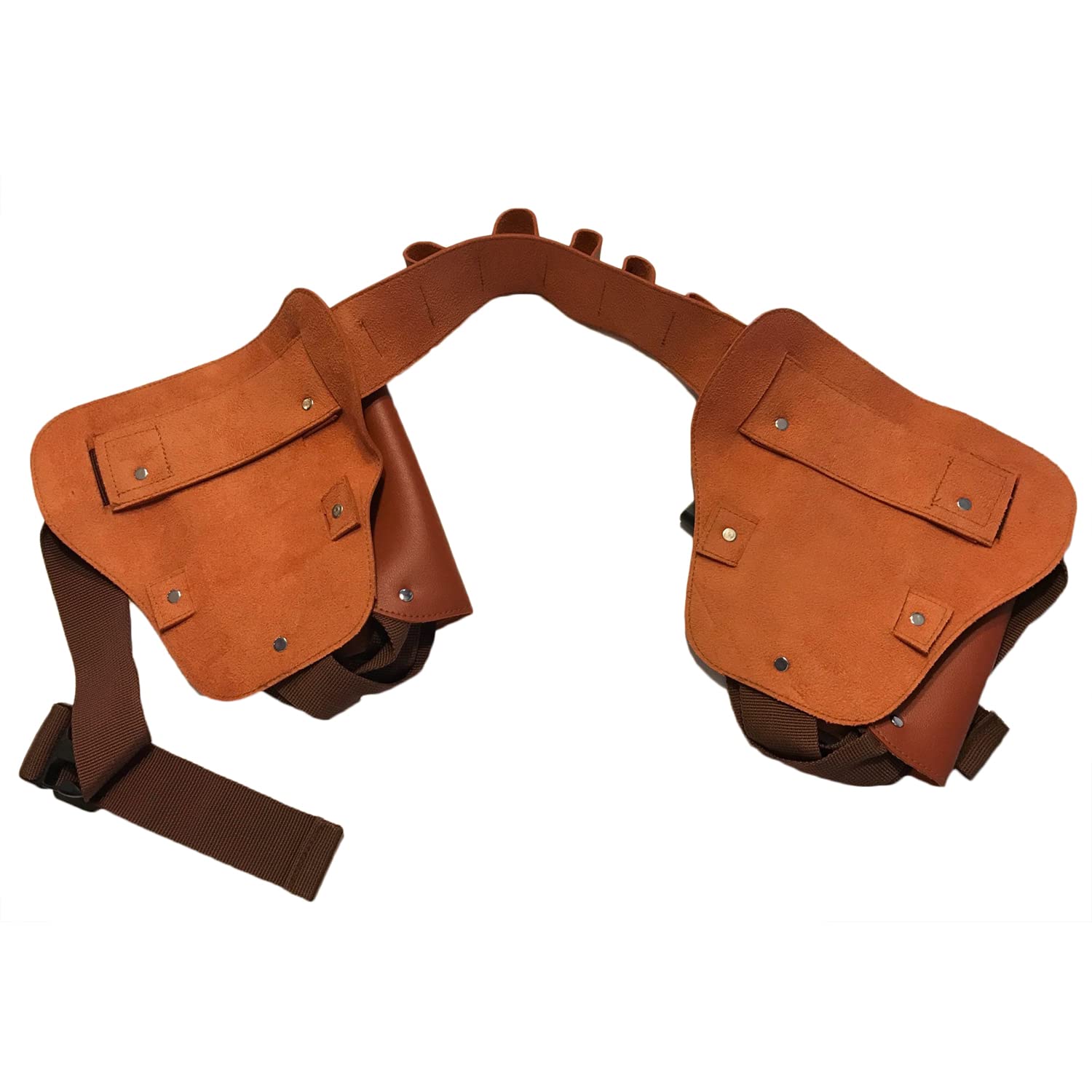 Liquor Holster - Liquor Belt - Shot Holder - Version 2.0 Holds 5 Shot Glasses And 2 Bottles (Brown)