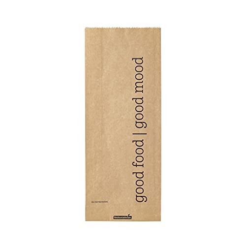 Restaurantware Bag Tek 4.5 x 11.6 Inch Foil Food Bags 100 Pint Size Hot Dog Wrappers - Greaseproof Non Vented Kraft Paper Hot Food Wraps Disposable For To Go Meals