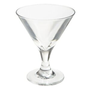 g.e.t. sw-1430-1-cl-ec 3 oz. mini martini glasses, shot glasses, reusable plastic, dishwasher safe (pack of 4)