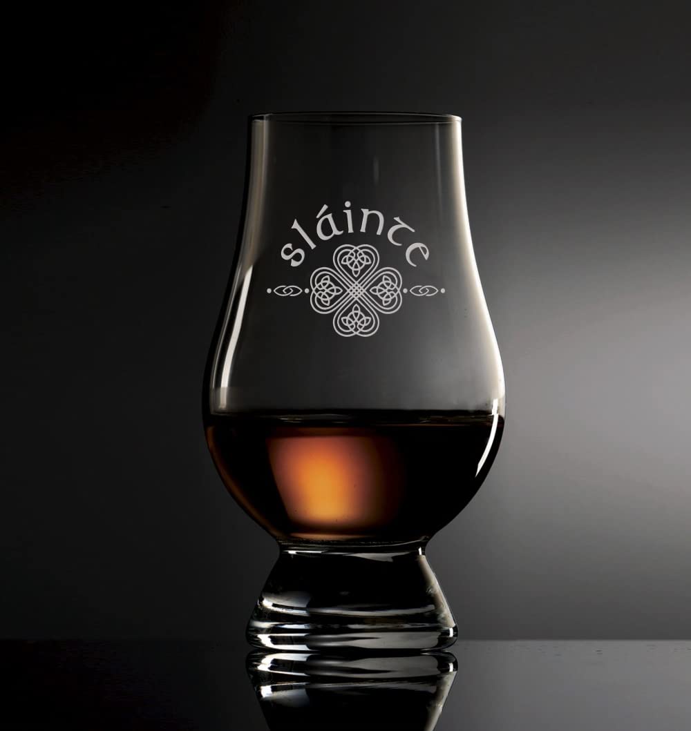 Glencairn Official Scottish Engraved 'Slainte Celtic Cross' Whisky Spirit Tasting Glass 170ml 6 floz