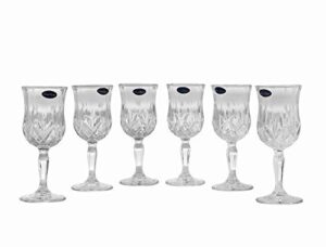 amlong crystal lead-free cordial glasses - 5 oz, set of 6