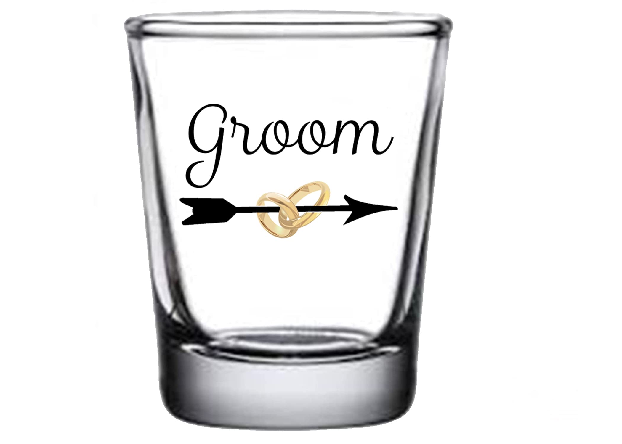 Rogue River Tactical Bride and Groom Shot Glass Set Gift For Husband Wife Newlywed Wedding Gift Set Novelty