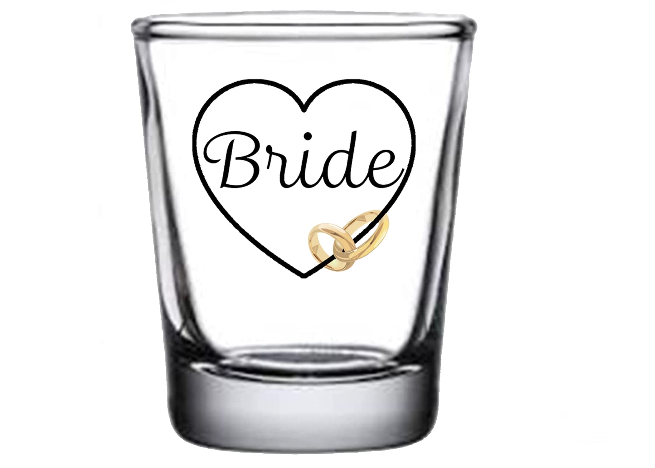 Rogue River Tactical Bride and Groom Shot Glass Set Gift For Husband Wife Newlywed Wedding Gift Set Novelty