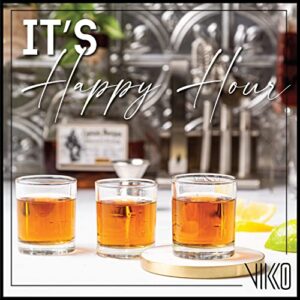 Vikko 2.75 Ounce Shot Glasses, Set of 12 Small Liquor and Spirit Glasses, Durable Tequila Bar Glasses For Alcohol and Espresso Shots (Canon)