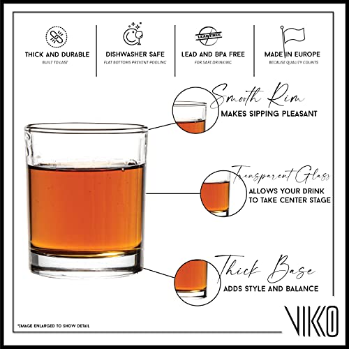 Vikko 2.75 Ounce Shot Glasses, Set of 12 Small Liquor and Spirit Glasses, Durable Tequila Bar Glasses For Alcohol and Espresso Shots (Canon)