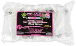 clear peni colada jello shot syringes - 15 piece set