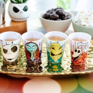 The Nightmare Before Christmas Disney Faces 2-Ounce Plastic Mini Cups | Set of 4