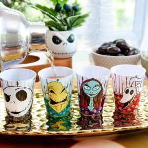 The Nightmare Before Christmas Disney Faces 2-Ounce Plastic Mini Cups | Set of 4