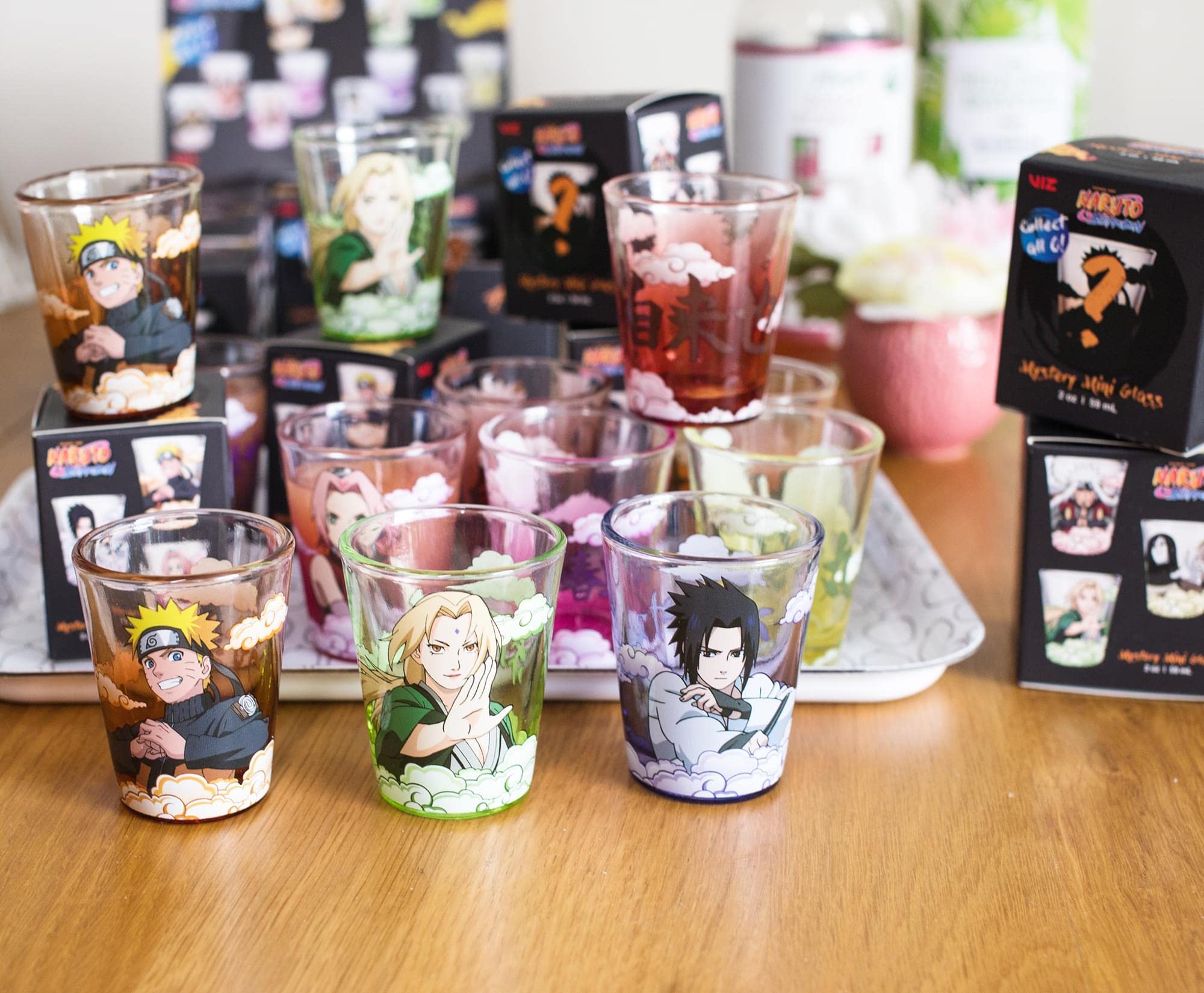 JUST FUNKY Naruto 2-Ounce Round Shot Glass Blind Pack | One Random