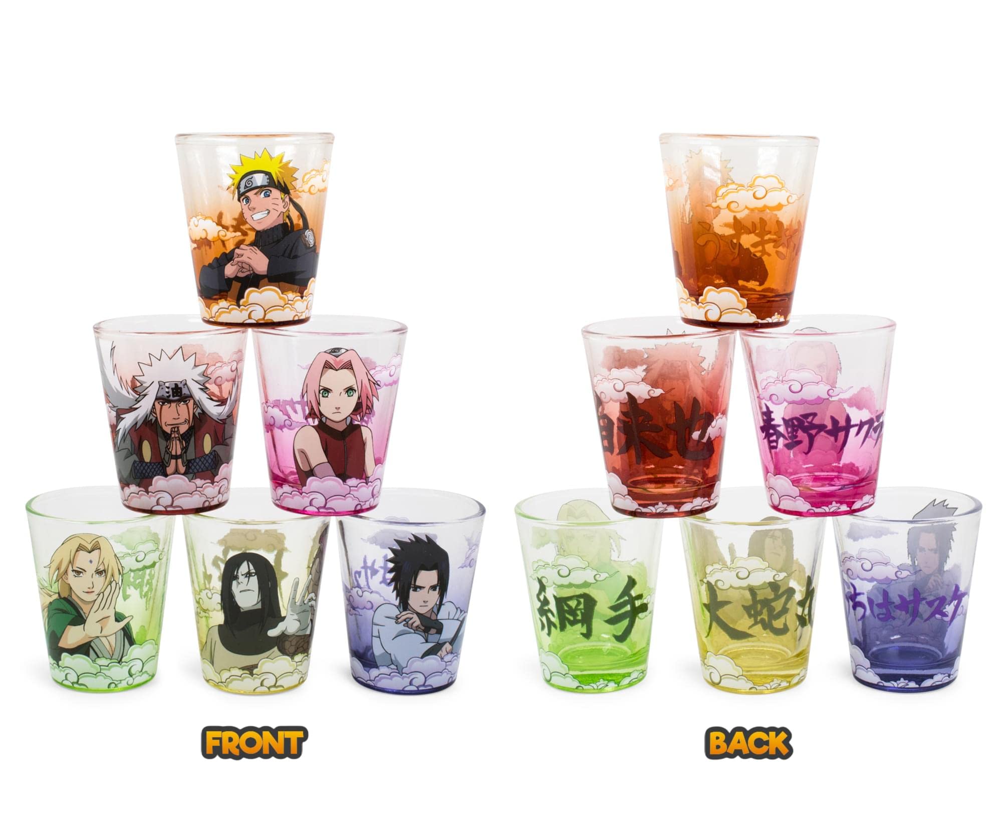 JUST FUNKY Naruto 2-Ounce Round Shot Glass Blind Pack | One Random