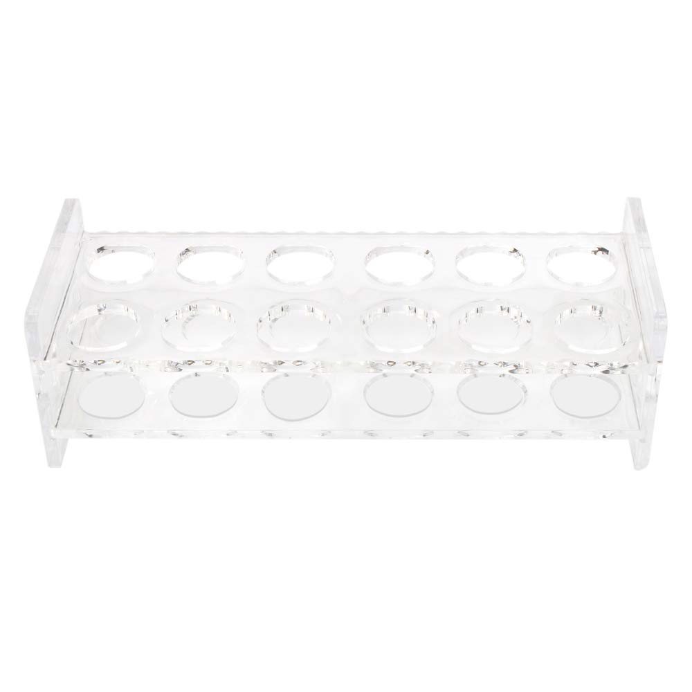 Allure Maek 12 Round Holes Shot Glasses Holder Acrylic 3 Rows Wine Glass Cup Rack Organizer Drinkware for Barware, Shot Glass Display,Bar Exhibition Party Festival (Acrylic)