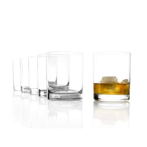 stolzle lausitz new york bar german made crystal whiskey glass, set of 6