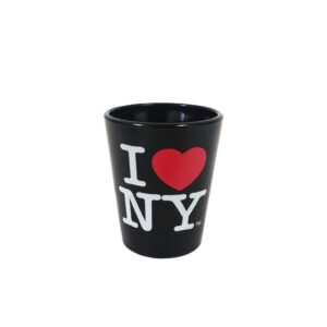 torkia - official licensed i love/heart ny shot glass - 1.5oz (black)