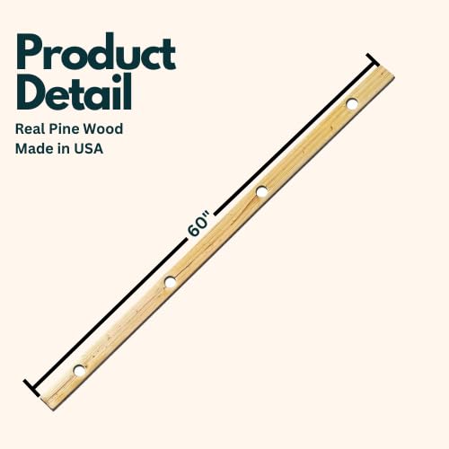 Generic Wood Shot Ski Drinking Board for Party Wedding Big Event (4 Persons, No Shot Glass)