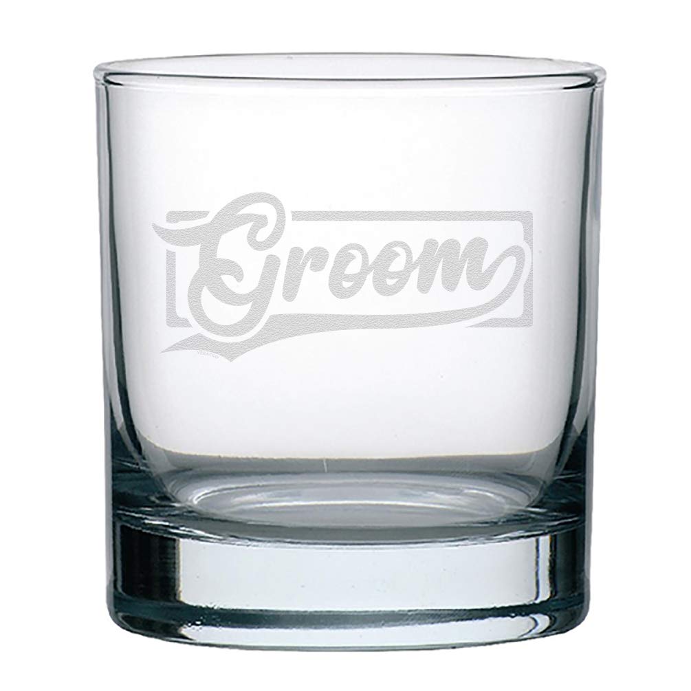 Veracco Groom Whiskey Glass FunnyGift For Someone Who Loves Drinking Bachelor Party Favors (Clear, Glass)