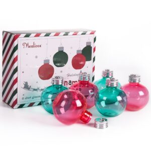 mealivos christmas spirit shot glasses,set of 6