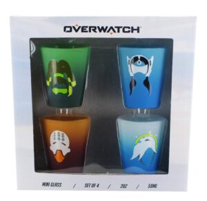 pavlysh overwatch video game shot glass kitchen set heroes symmetra mercy lucio zenyatta