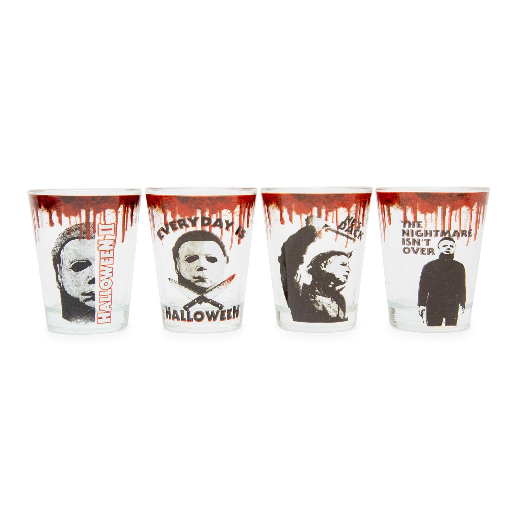 Halloween II Michael Myers 2-Ounce Mini Shot Glasses | Set of 4