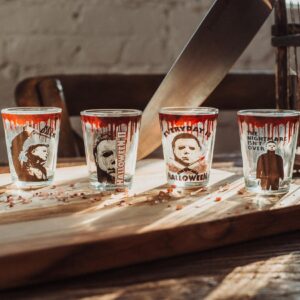 Halloween II Michael Myers 2-Ounce Mini Shot Glasses | Set of 4