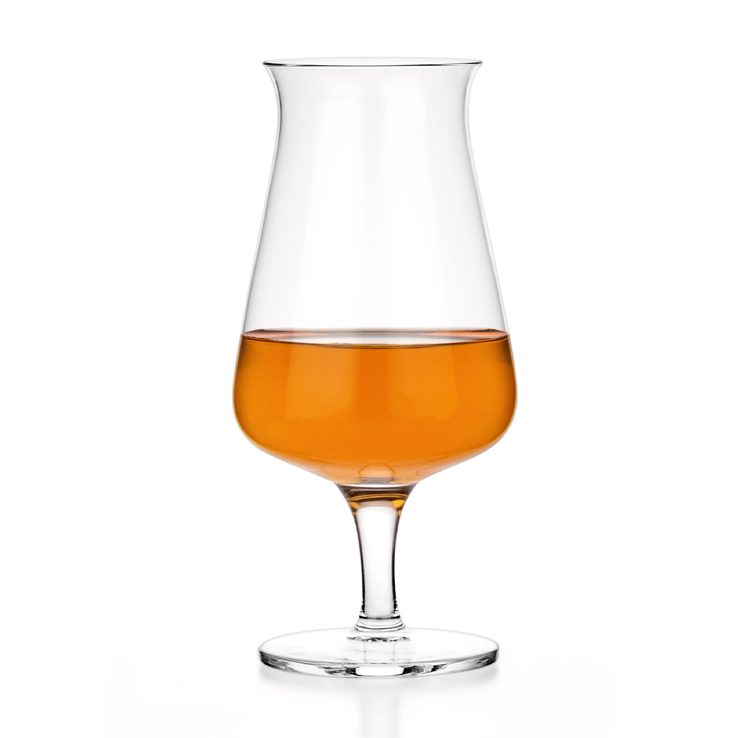 Luxbe - Whiskey Bourbon Brandy Crystal Glasses Snifter, Set of 4 - Large Handcrafted - 100% Lead-Free Crystal Glass - Great for Spirits Drinks - Cognac Scotch - 8.5oz - 250ml