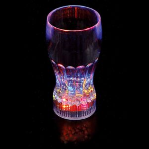 flashing panda led light-up flashing cola / juice party cup, 11 oz, multi-color