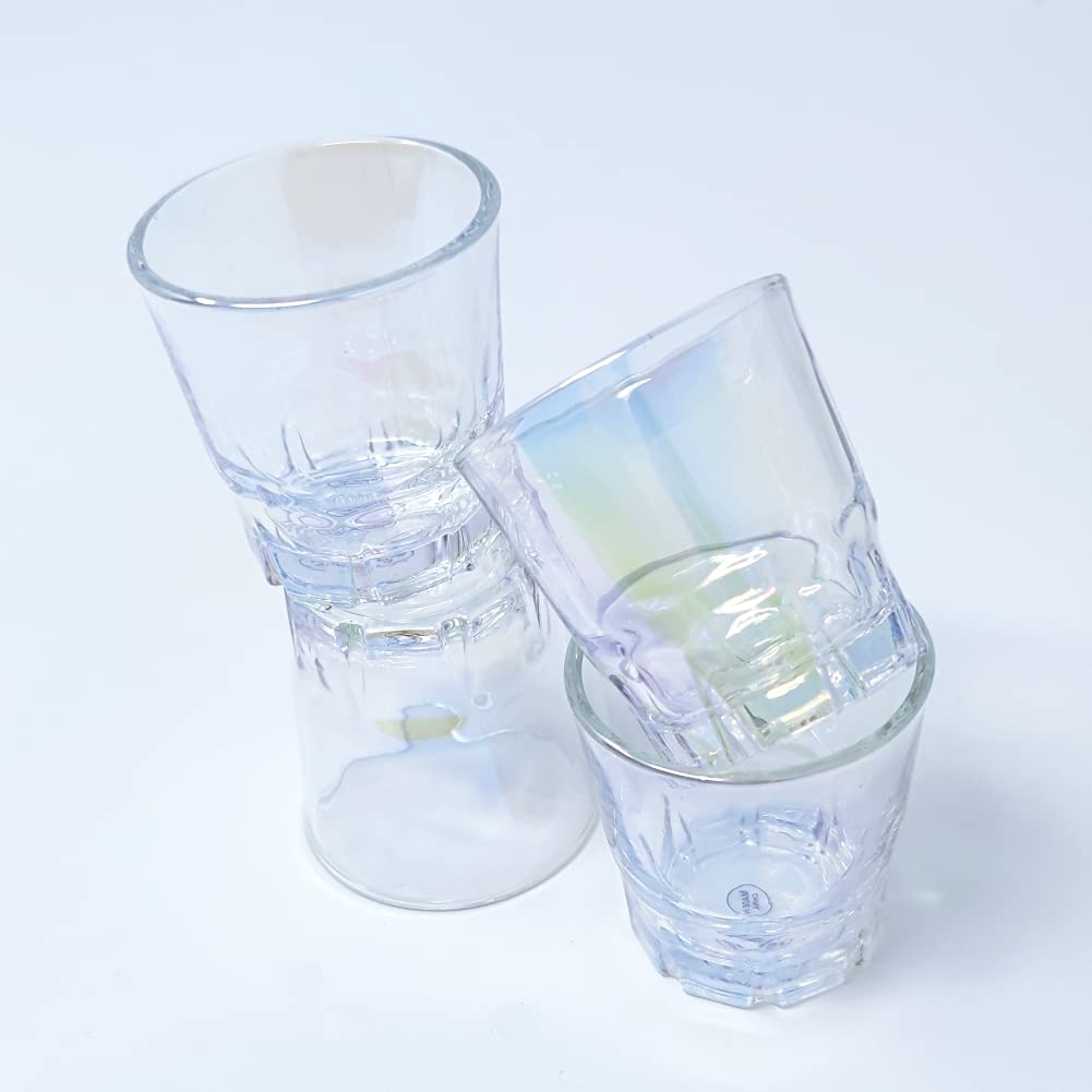 ASK J Korean Aurora Soju Shot Glasses Set, 55ml 4pcs