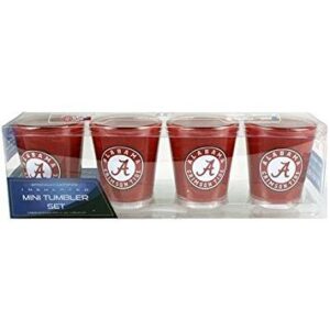 duck house ncaa univ of alabama insulated mini tumbler (4 piece set), one size, multicolor